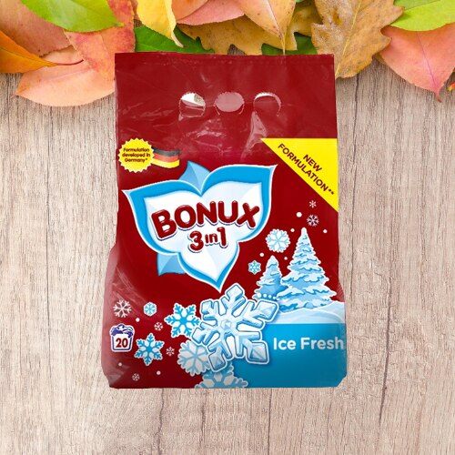 Автоматичен препарат, Bonux, 3In1, Ice Fresh, 2 кг - eMAG.bg