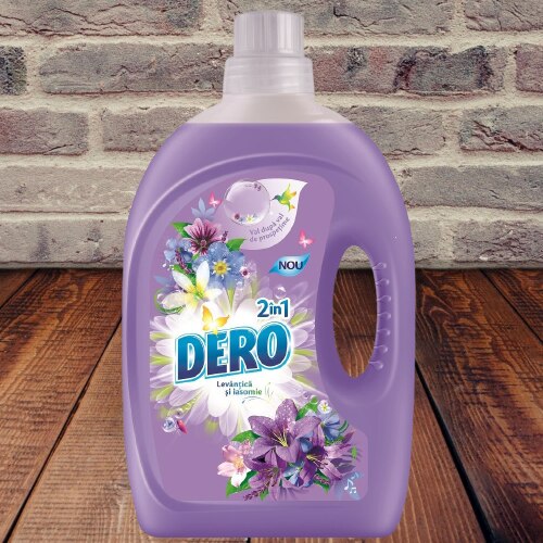 Detergent Lichid, Dero, 2In1, Lavanda, 2 l - eMAG.ro