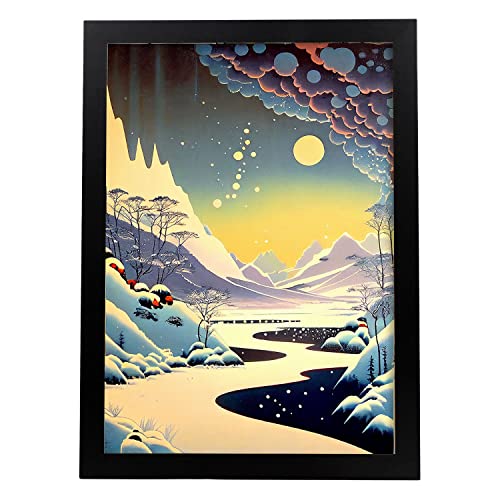 Poster Nacnic Kingdom in Heaven inca de arta japoneza Ukiyo. Pictura ...