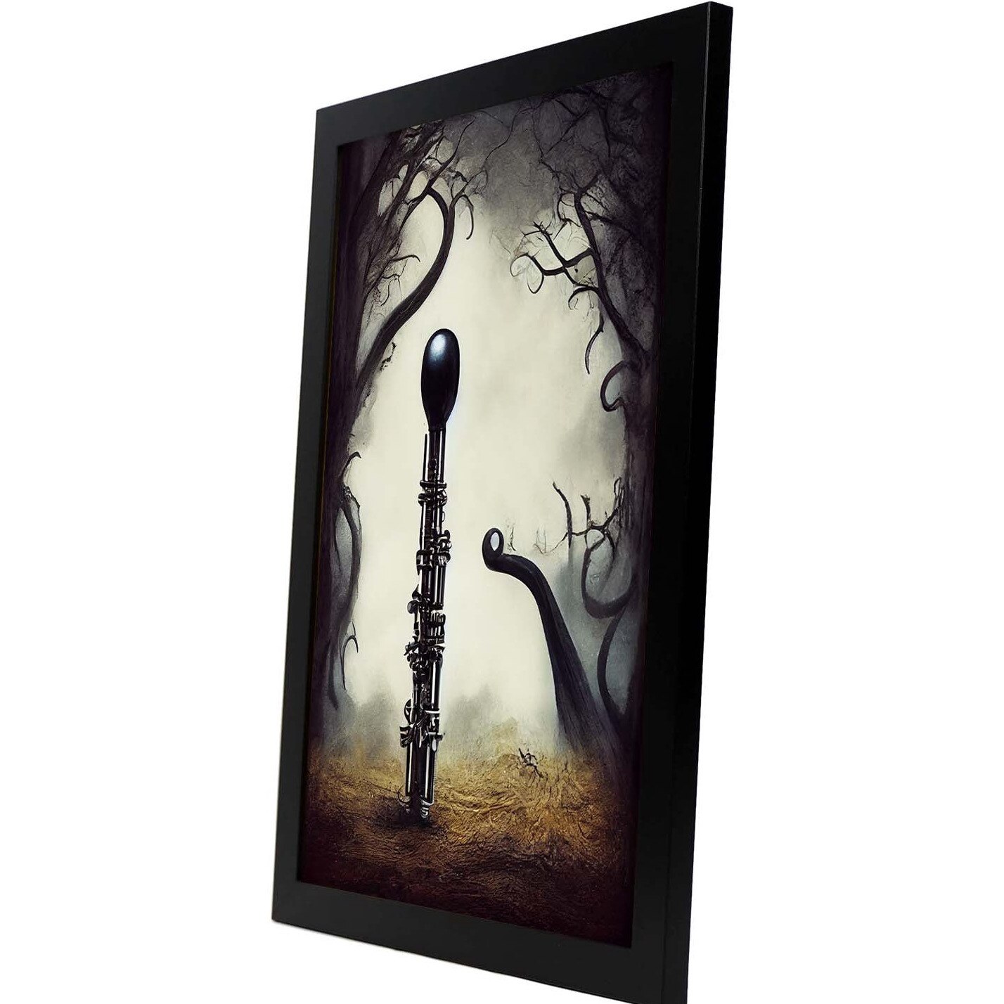 Tablou Sociable Oboe by T. Burton, Nacnic, Rama neagra A3 - eMAG.ro