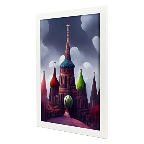 Poster "San Basilio", Cadru alb, Nacnic - eMAG.ro