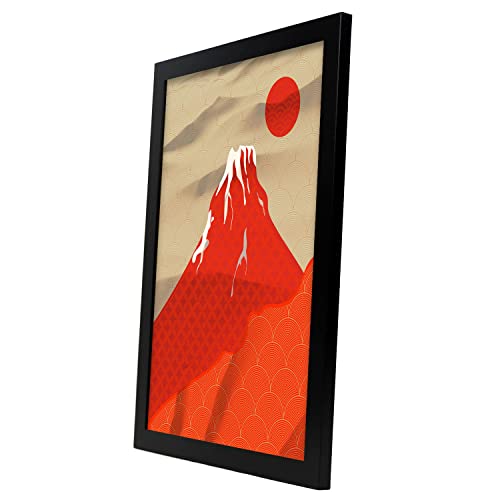 Set de 4 tablouri, Nacnic, Japoneze, Rama neagra, 18019-4-A3-CM-NEGRU ...