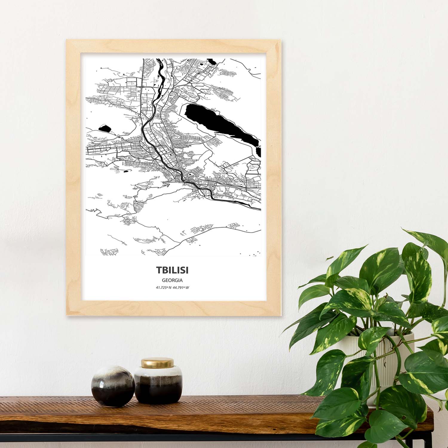 Poster, Nacnic, Harta orasului Tbilisi - Georgia, A4, 68243-1-A4-SM ...