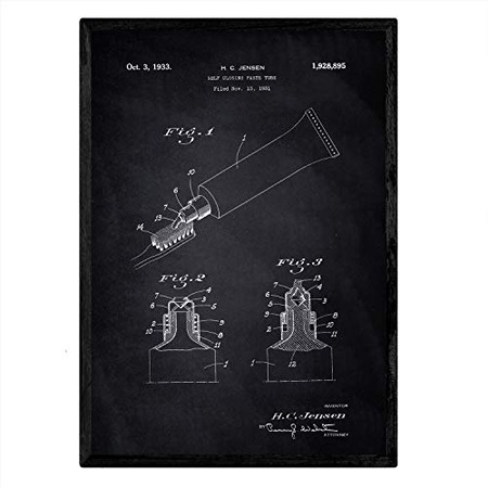Poster brevet pasta de dinti pentru caine, Nacnic, Lemn/Hartie, A3 ...