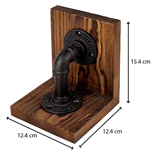 Set 2x suport carti decorativ, Nacnic, MDF/Lemn, 16,5 x 15 x 10 cm ...