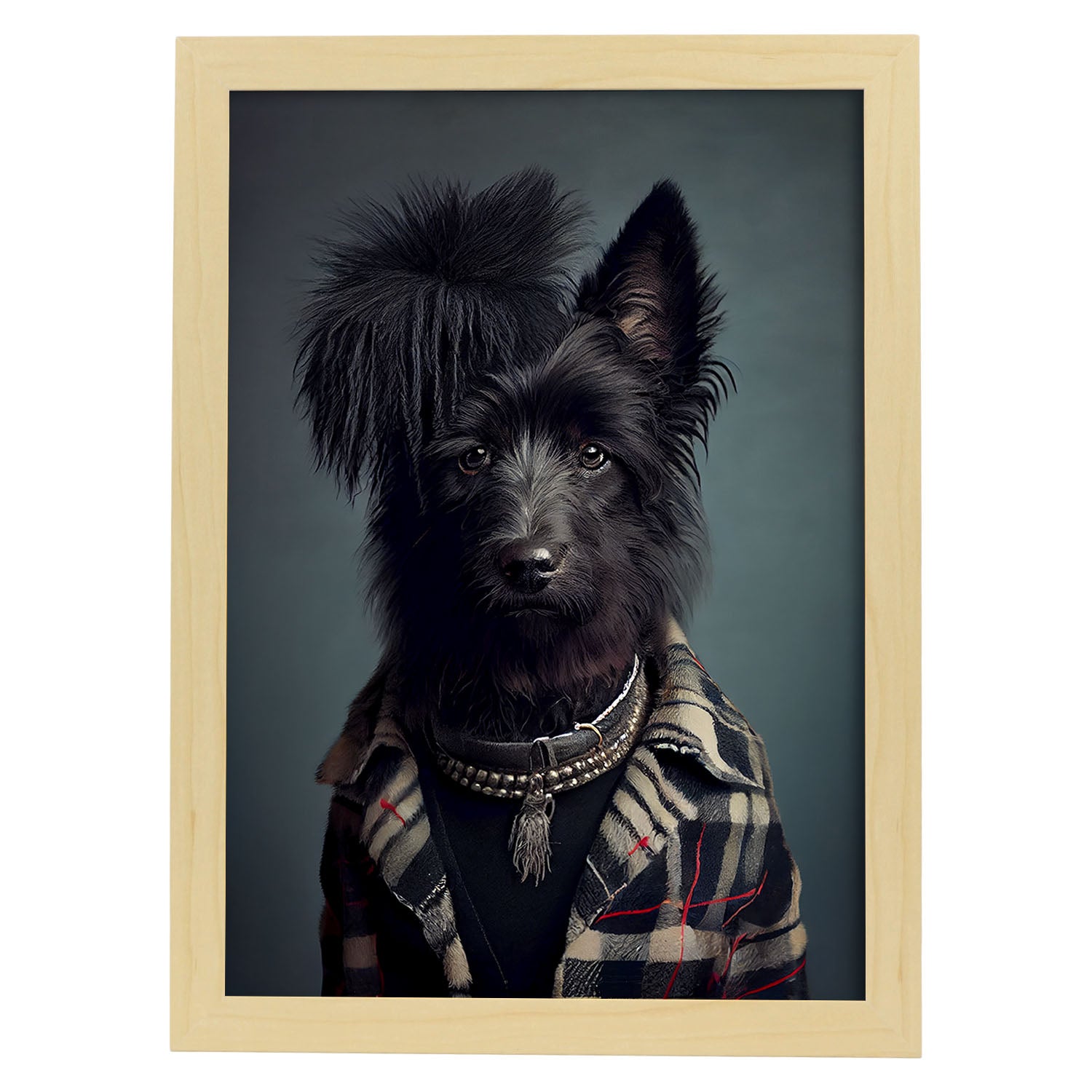 Tablo, Nacnic, Ciobanesc Belgian, Rama din lemn, A4, 101171-1-A4-CM-LW ...