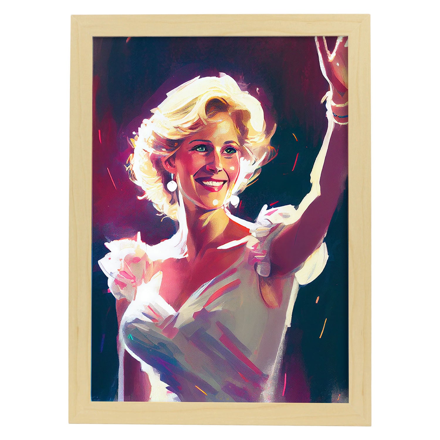 Tablou, Nacnic, Printesa Diana, Rama din lemn, A4, 101274-1-A4-CM-LW ...