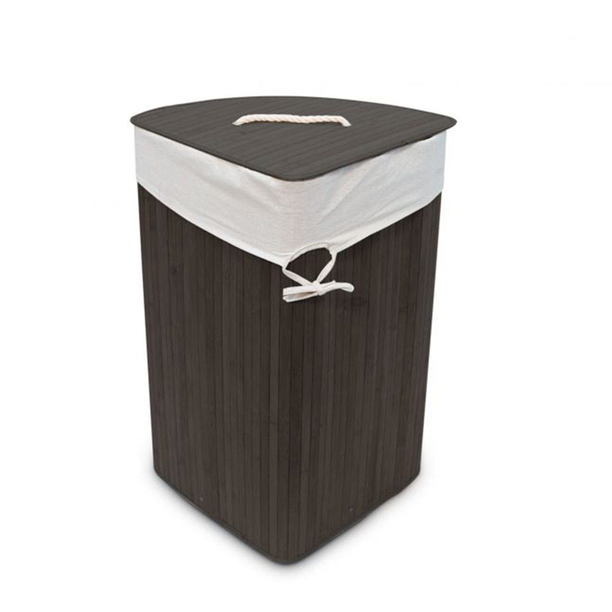 Cos rufe de colt 60 l, Bambus, Negru - eMAG.ro