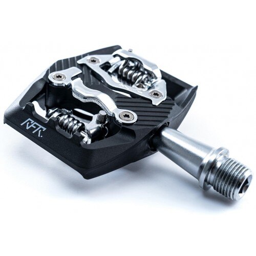 Set 2 pedale bicicleta, RFR, Aluminiu, 100 x 74 mm, Negru - eMAG.ro