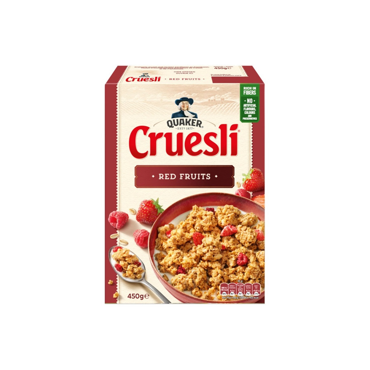 Cereale, fructe rosii, Quaker, 450 g - eMAG.ro