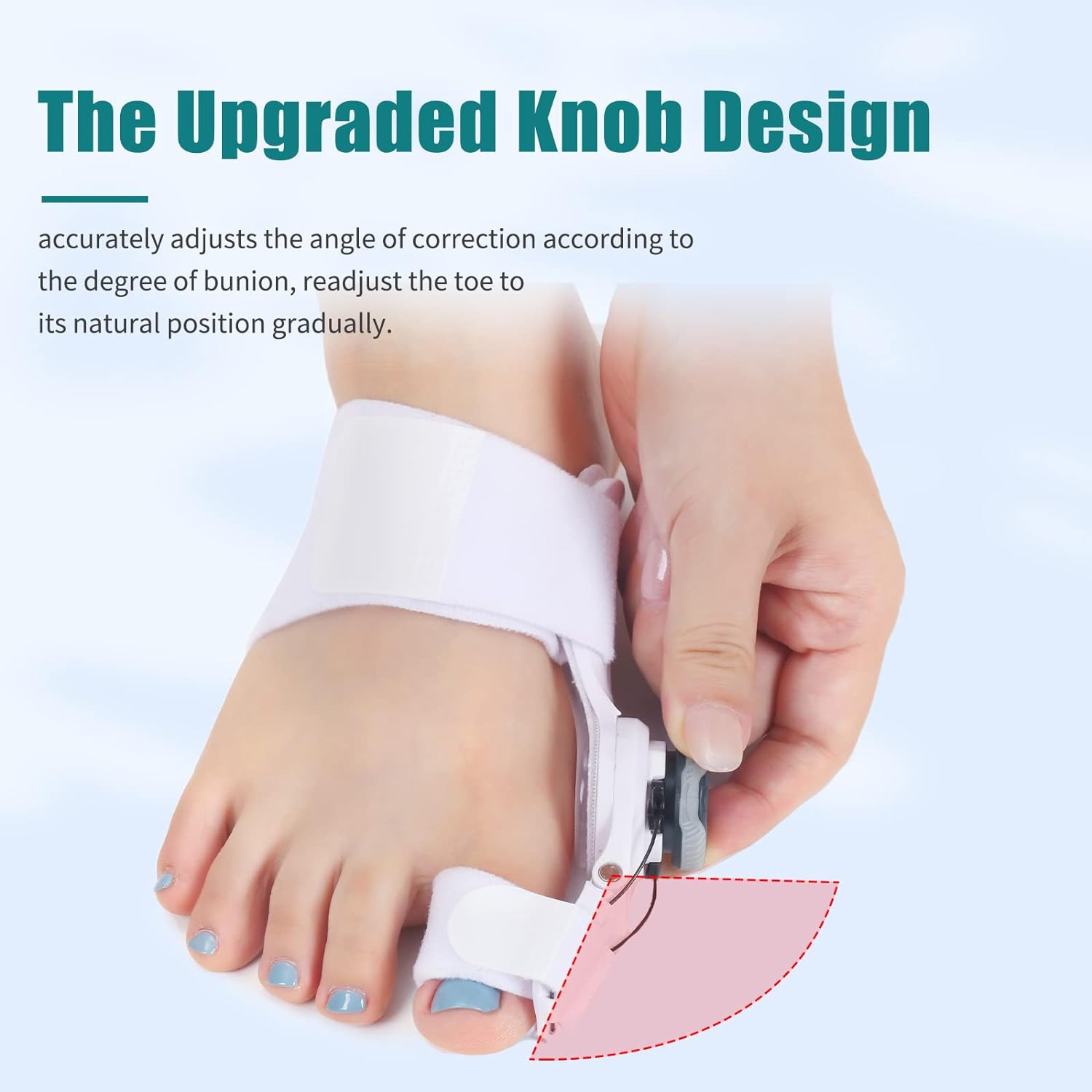 Suport corector pentru degete picioare, Silicon, Marime universala, Alb ...