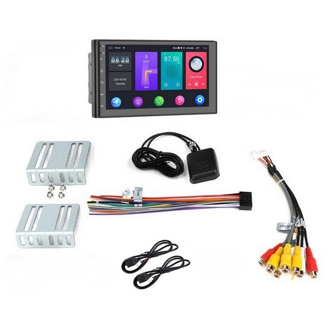 Navigatie Auto 7 inch Universala Android 11.0 Bluetooth Handsfree Aux ...