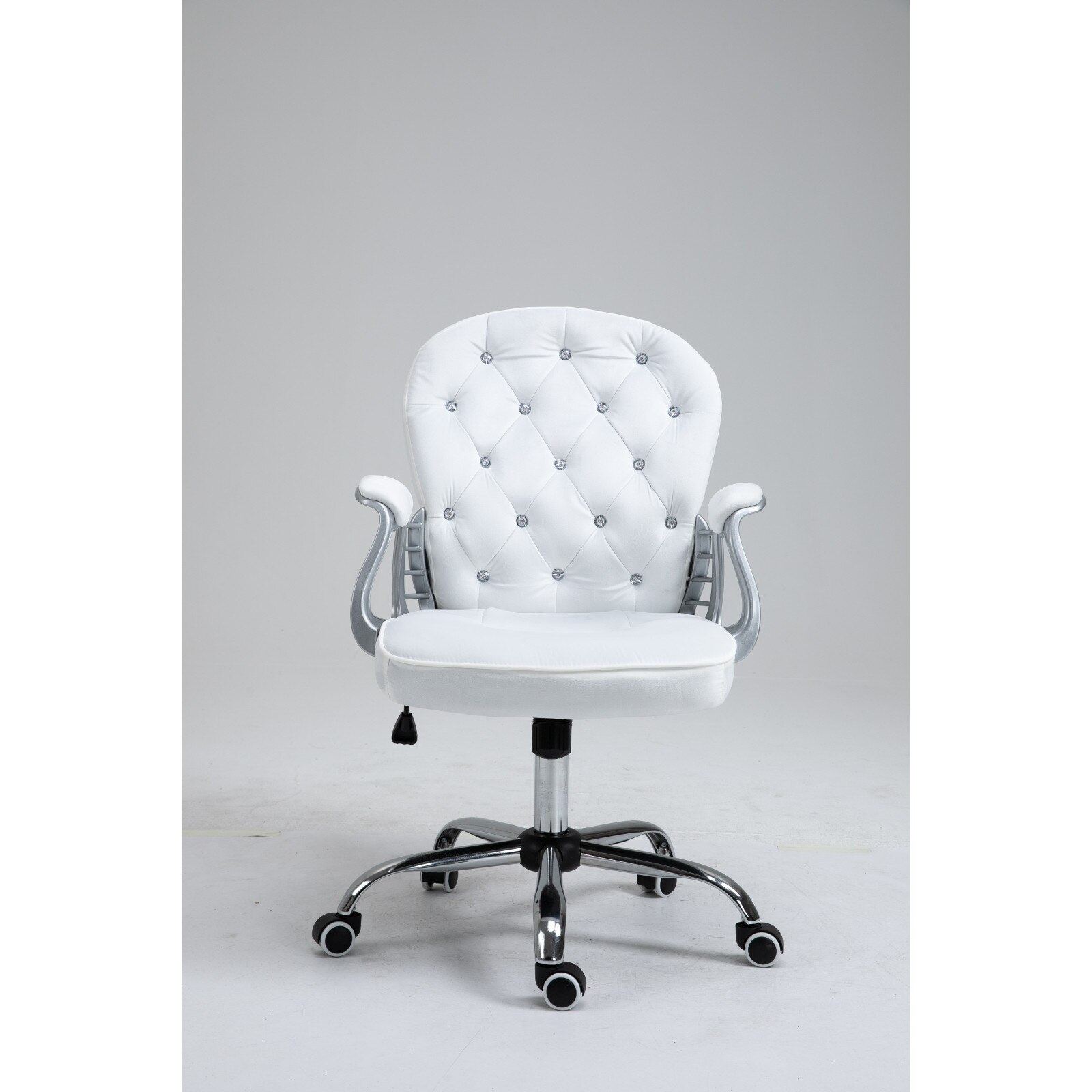 Scaun De Birou Elegant, Inaltime Reglabila, Baza Otel Cromat, Roti ...