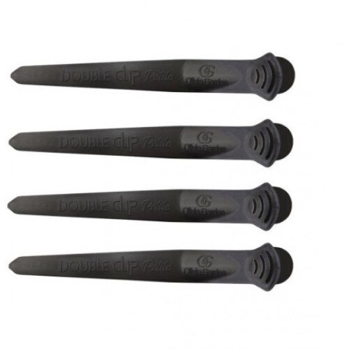 Clipsuri duble negre mici pentru par 4 bucati/set, Olivia Garden - eMAG.ro