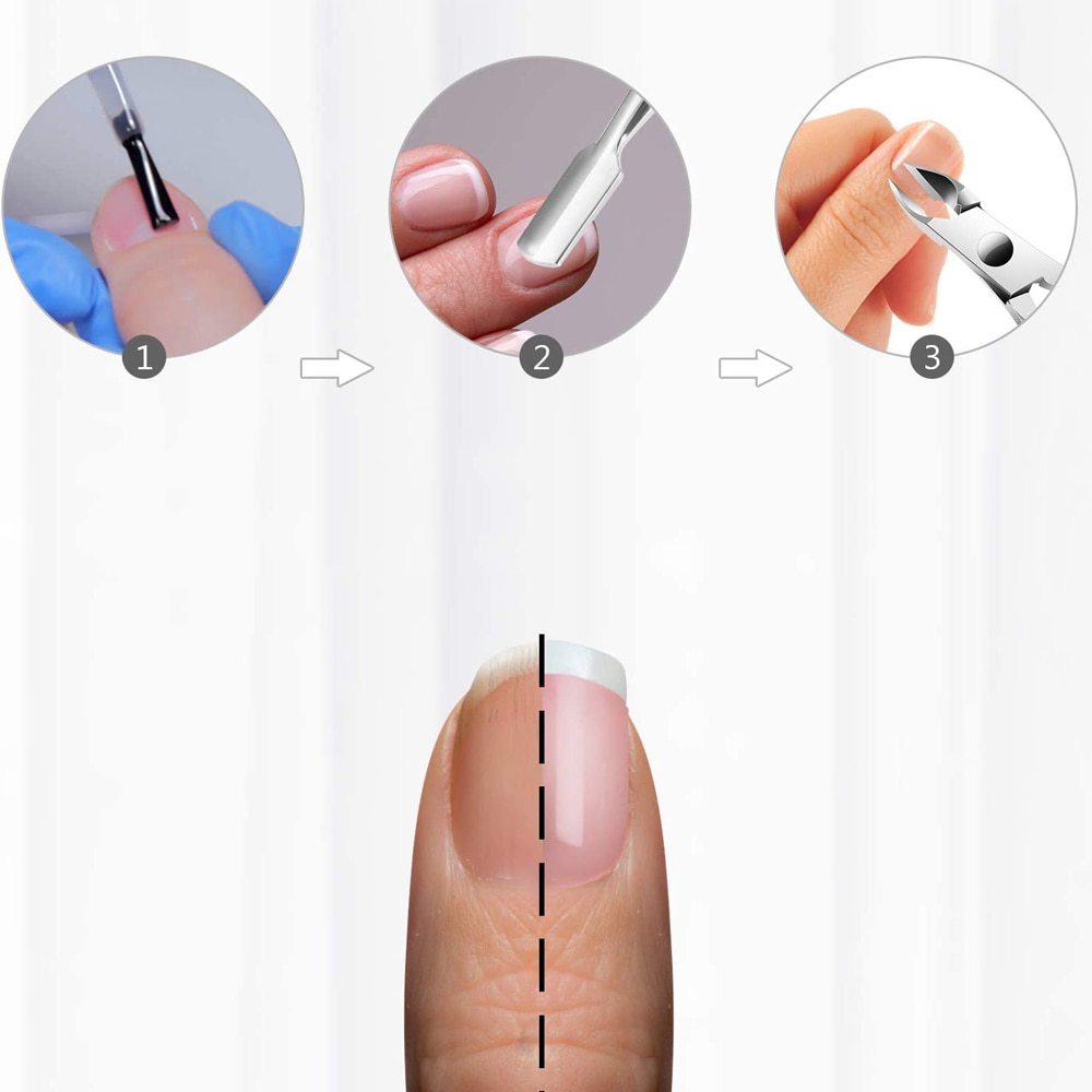 Set ingrijire 3 piese, forfecuta pentru cuticule, pusher cuticule ...