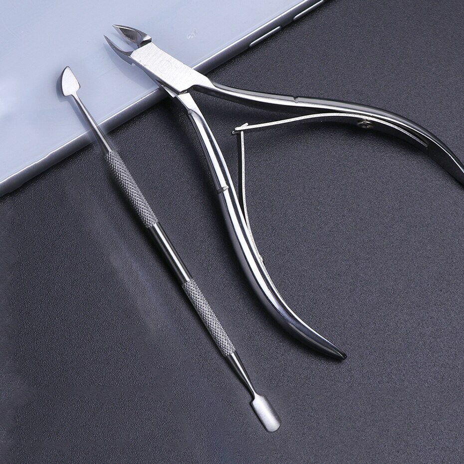 Set ingrijire 3 piese, forfecuta pentru cuticule, pusher cuticule ...