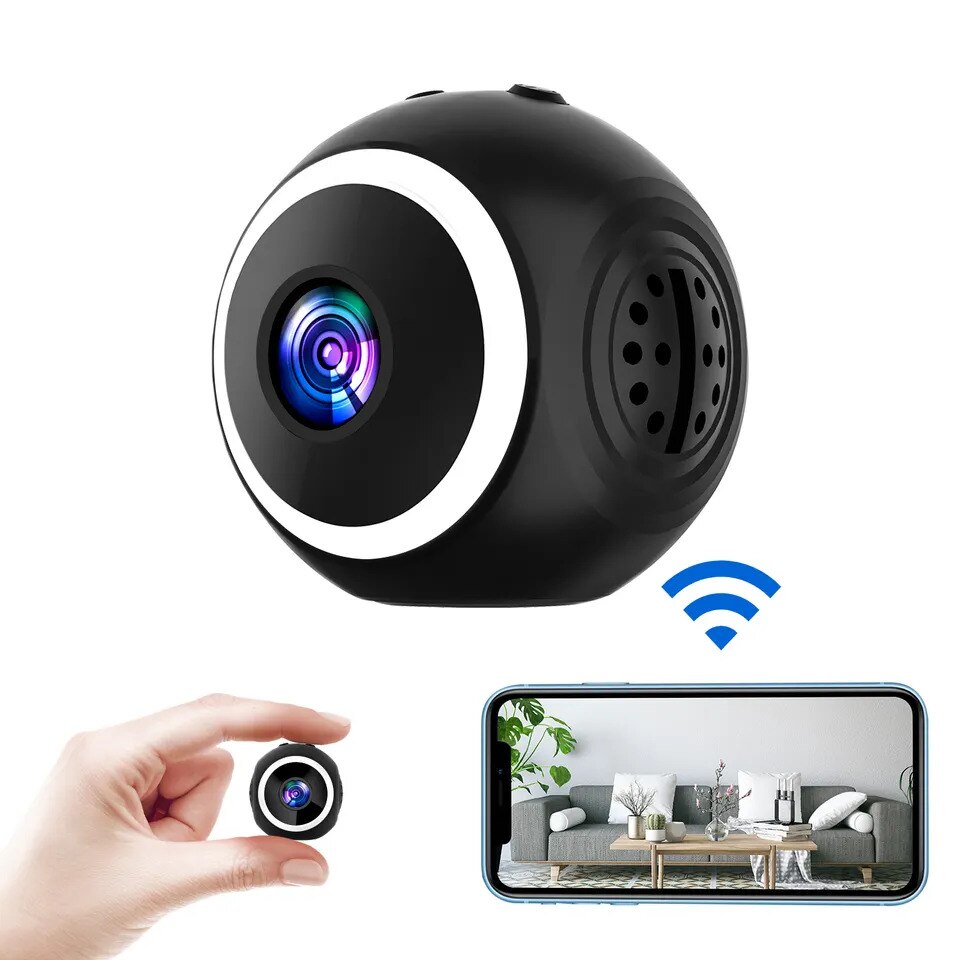 Mini Camera Spion Trendmark x11, card microSD 16g inclus, WI-FI, 1080p ...