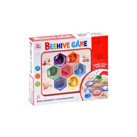 Joc educativ stupul cu albinute cu 7 albinute colorate - eMAG.ro