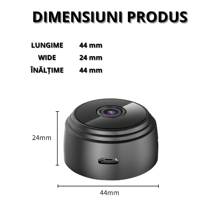 Mini Camera, Functie Audio/Video, De Spionaj, Moderna, Night Vision ...