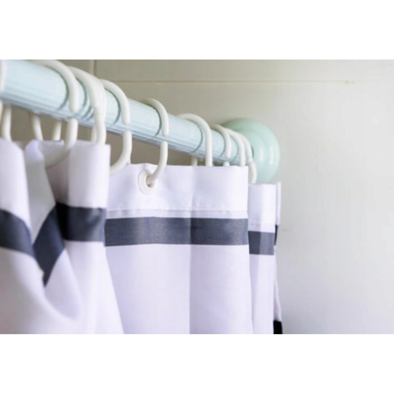 Set 12 inele pentru perdele de dus, Belever, Transparent - eMAG.ro