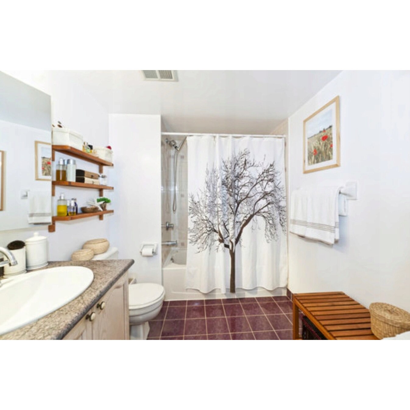 Set 12 inele pentru perdele de dus, Belever, Transparent - eMAG.ro