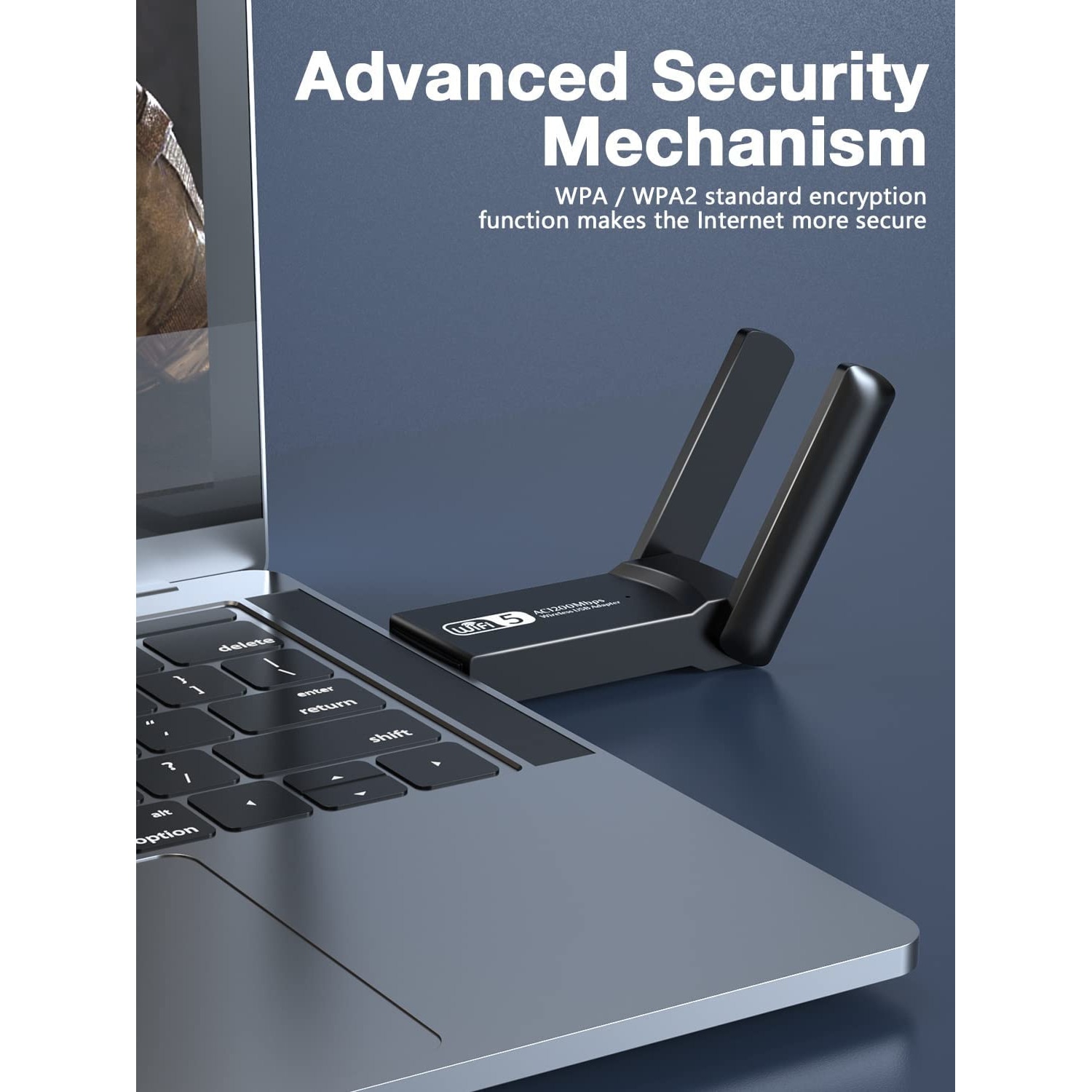 Adaptor Wireless EvoSmart™ P1, Dual-Band, WiFi Ethernet, 1200Mbps, USB ...