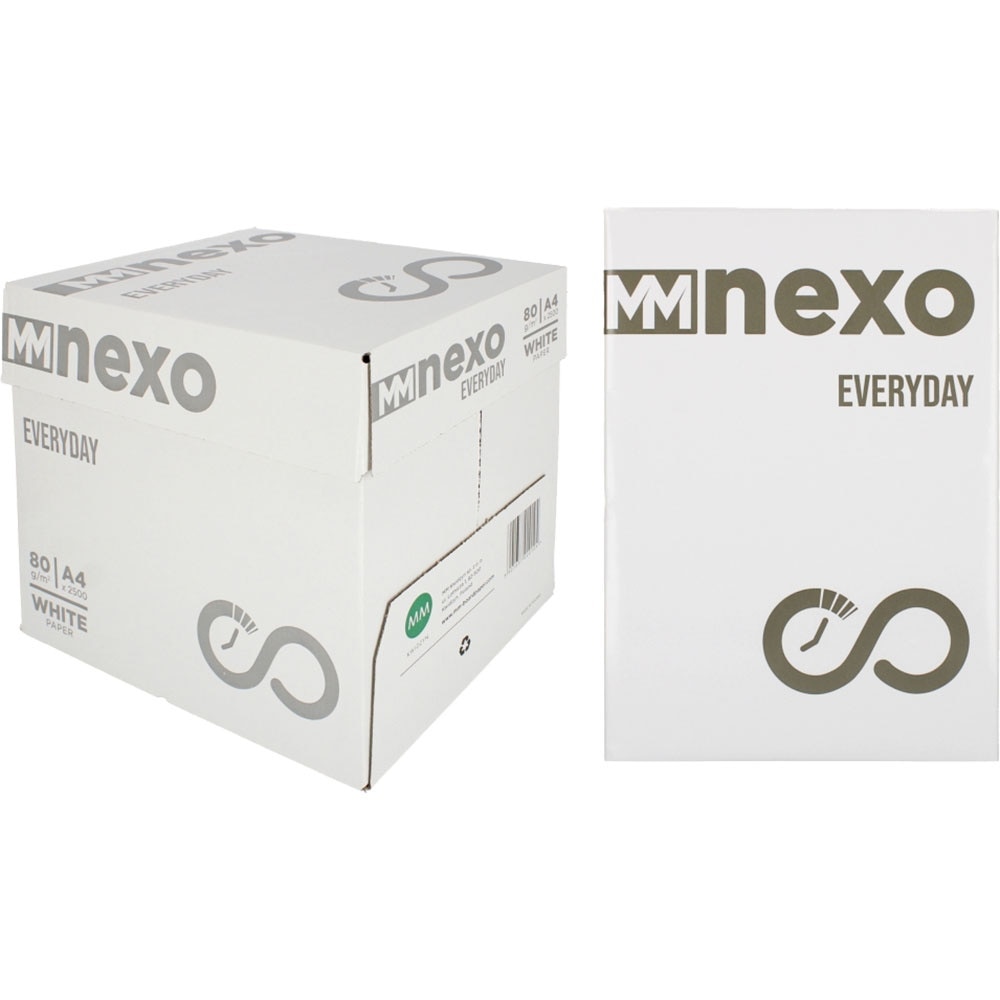 Set 5 Topuri Hartie Copiator A4, MM Nexo Everyday, 80g/mp, 500coli/top ...