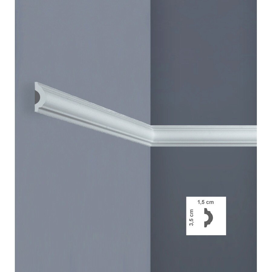 Bagheta decorativa pentru perete, Bovelacci, I744,35X15 mm, lungime 2ml ...