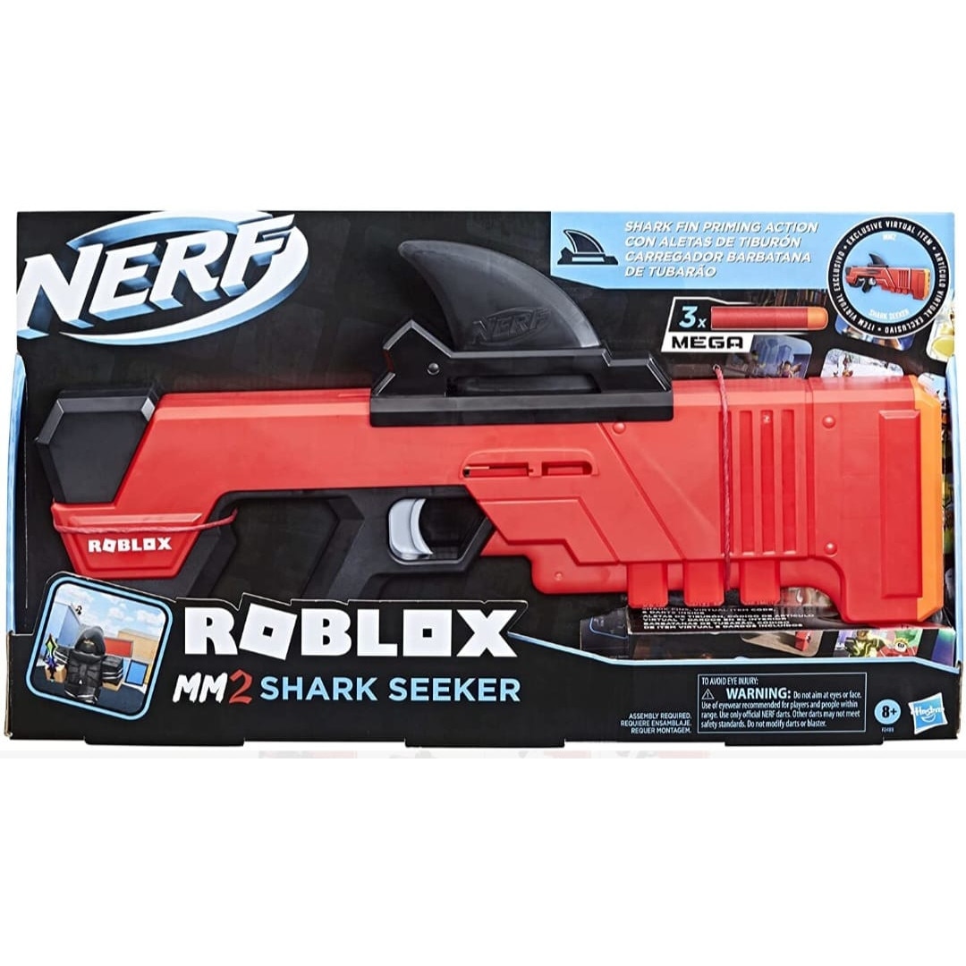 Pusca Nerf Roblox - Mm2 Shark Seeker, 3 proiectile - eMAG.ro