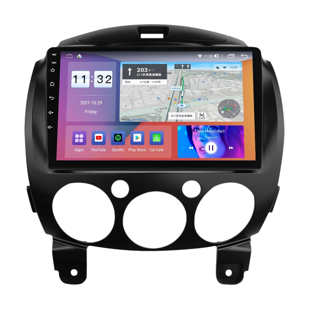 Navigatie dedicata Mazda 2 2007-2014, NAVI-IT, Android 13, Wireless ...