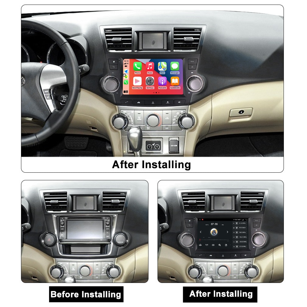 Navigatie dedicata Toyota Highlander 2007-2013, NAVI-IT, Android 13 ...