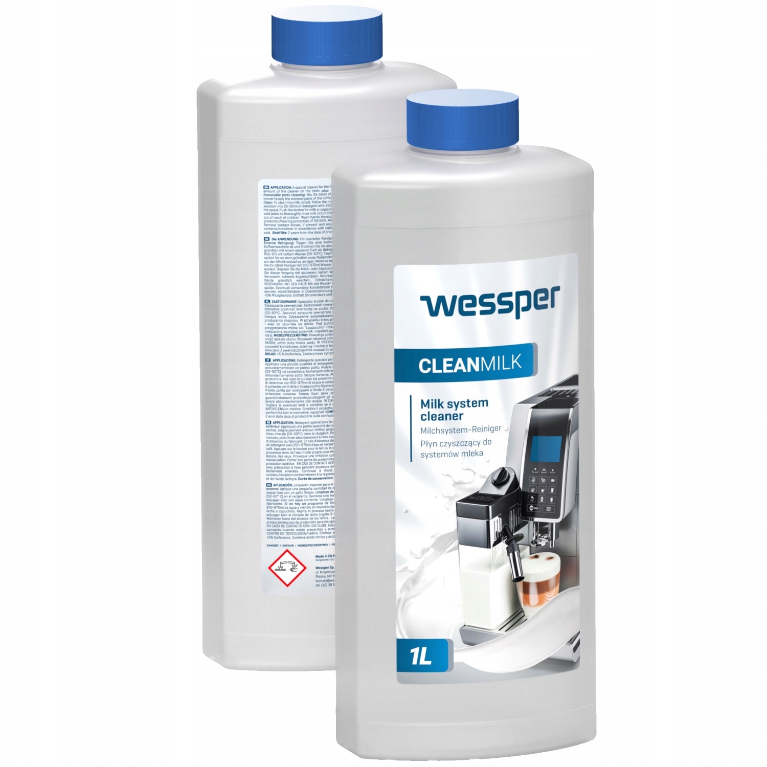 Kit Detartrant aparat de cafea, Wessper CleanMilk/CleanMax, 2L - eMAG.ro