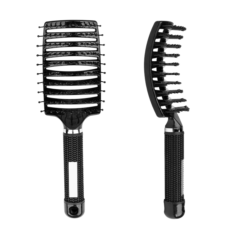 Четка за коса, Activeshop, найлон, черна - eMAG.bg