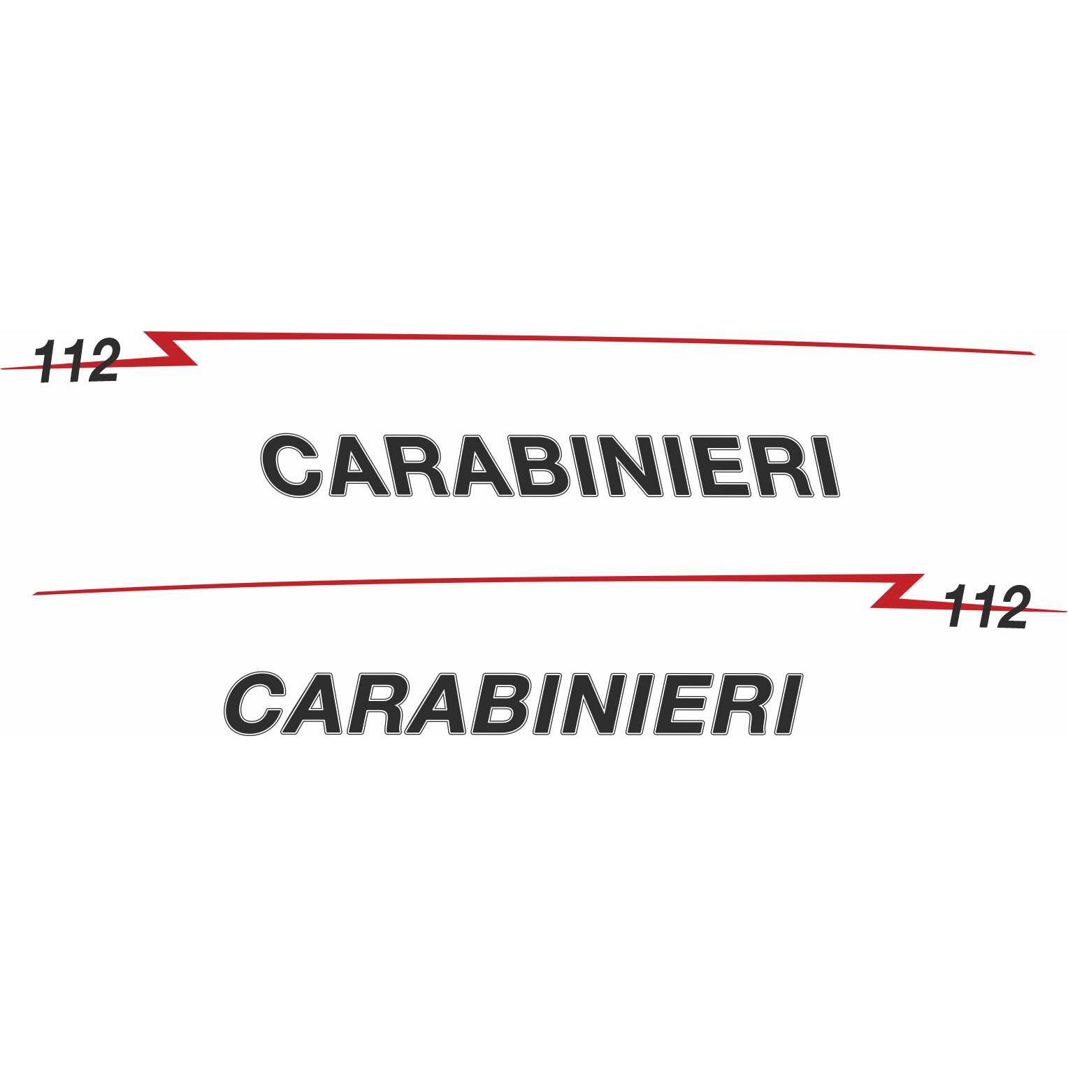 Set autocolante, CarStickers.pl, Pentru Fiat 500 Carabinieri - eMAG.ro