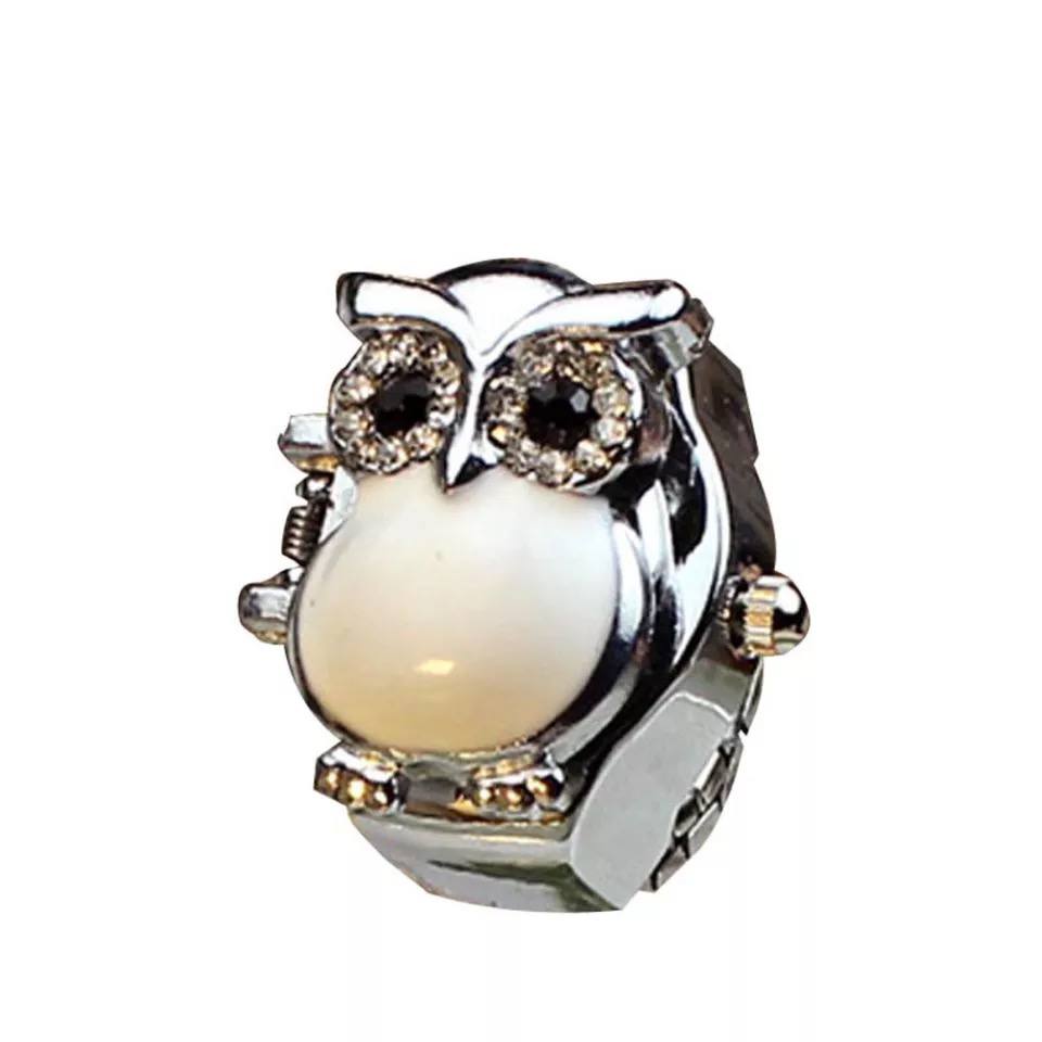 Inel cu ceas bufnita, alb, quartz, Nilex - eMAG.ro