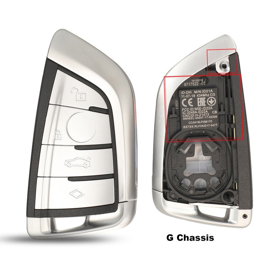 Carcasa Cheie Bmw G30, Smartkey, 4 Butoane, cu lamela, Silver - eMAG.ro