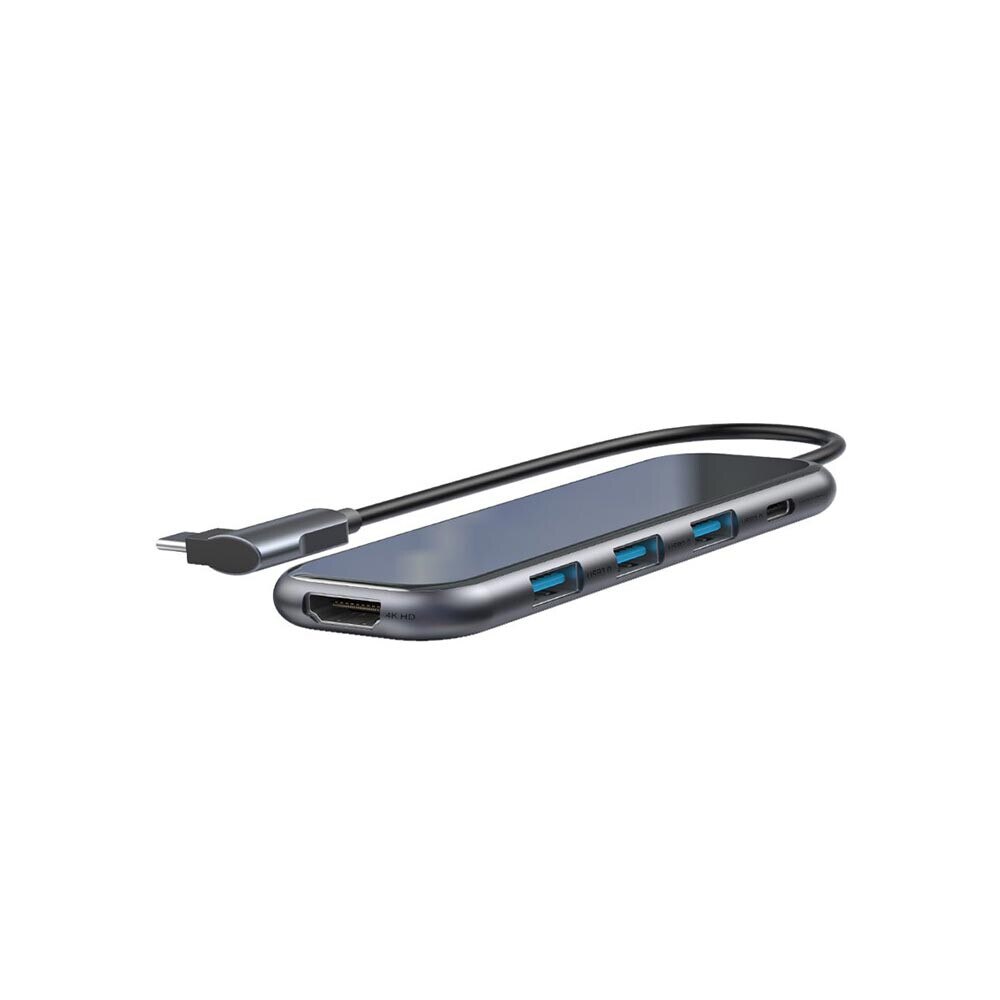 Adaptor Multiport Hub 5 in 1 Baseus, USB Type-C la HDMI 4K @30Hz, USB 3 ...