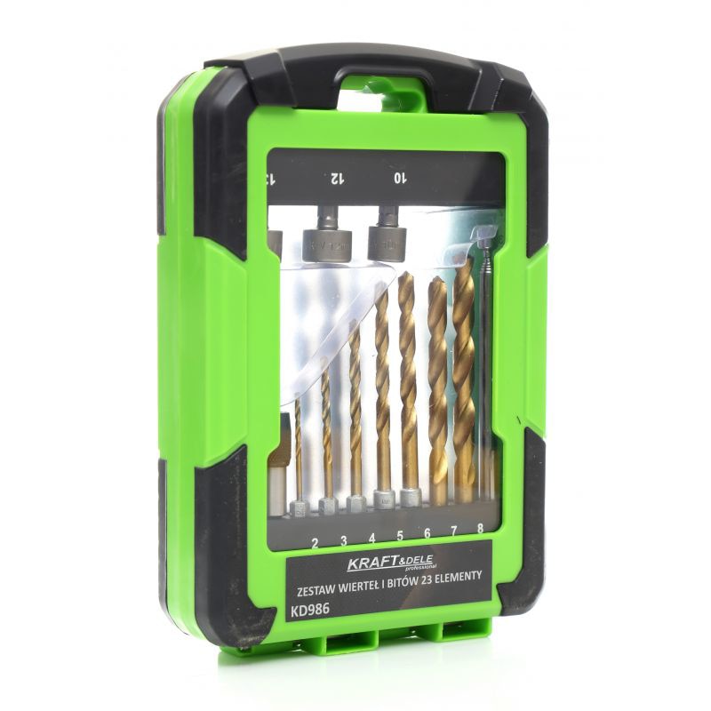 Set burghie pentru metal / beton / lemn, 24 elemente, Kraft&Dele KD986 ...