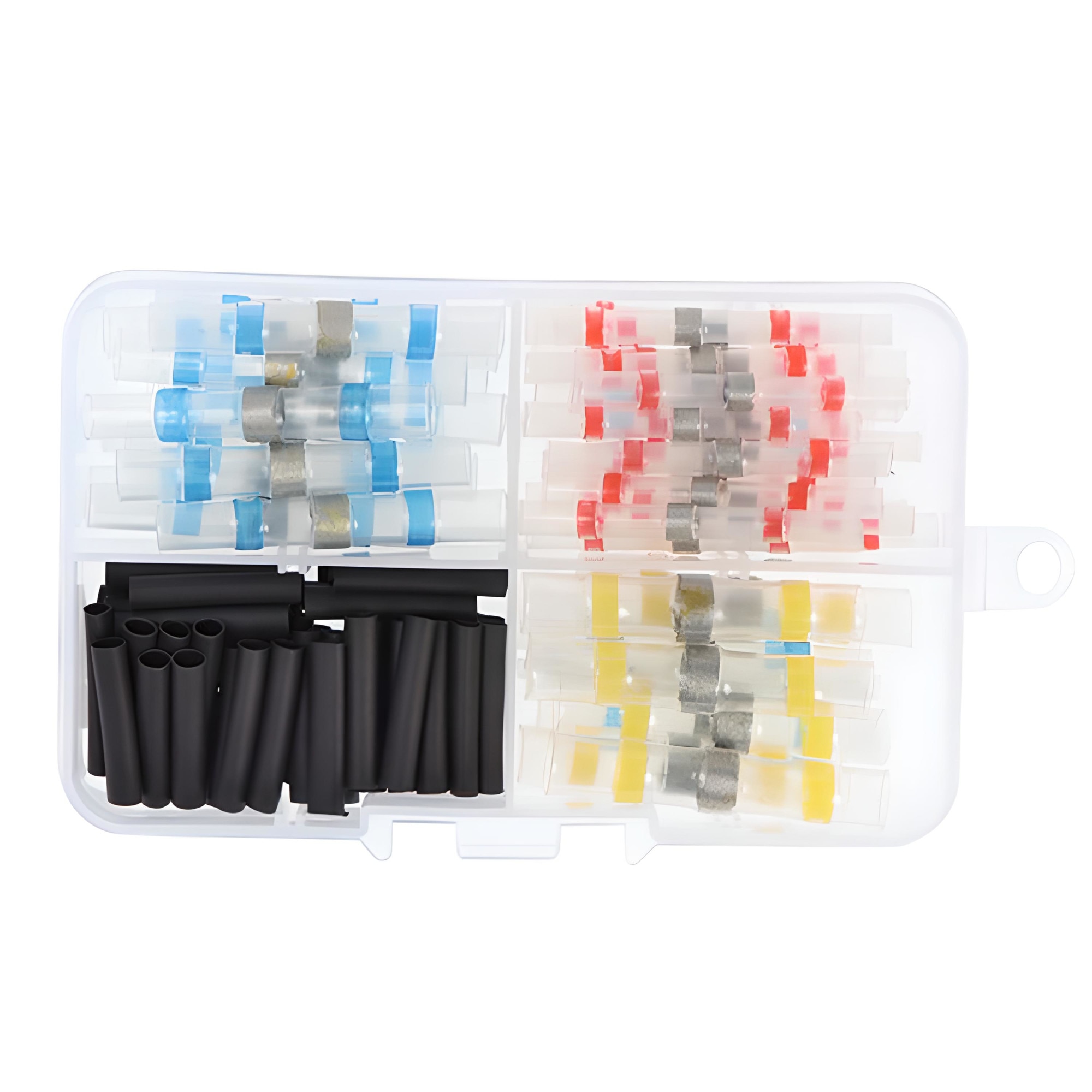 Set 100 tuburi termocontractabile, diverse dimensiuni, multicolore ...