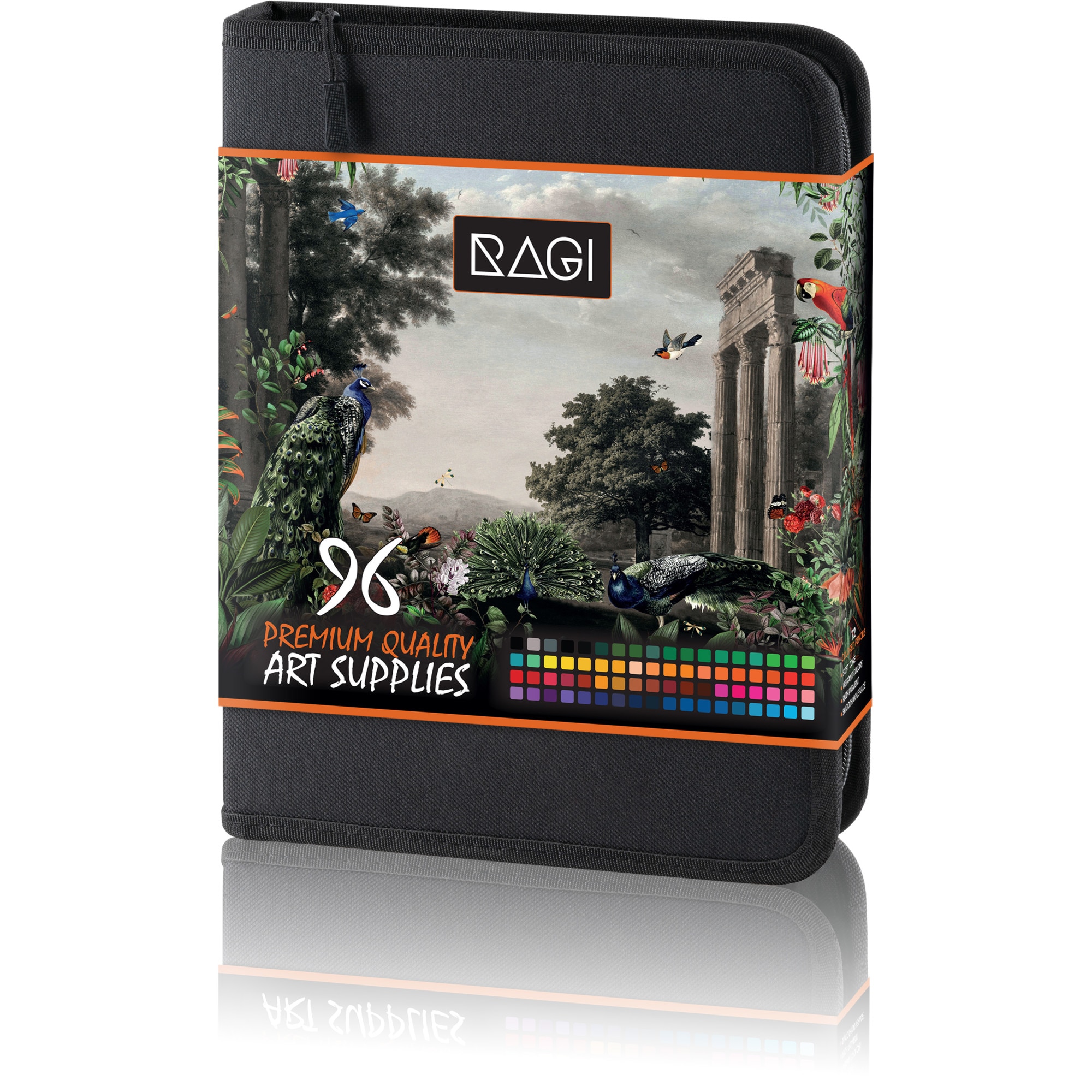 Set profesional de creioane colorate cu accesorii pentru desen si ...