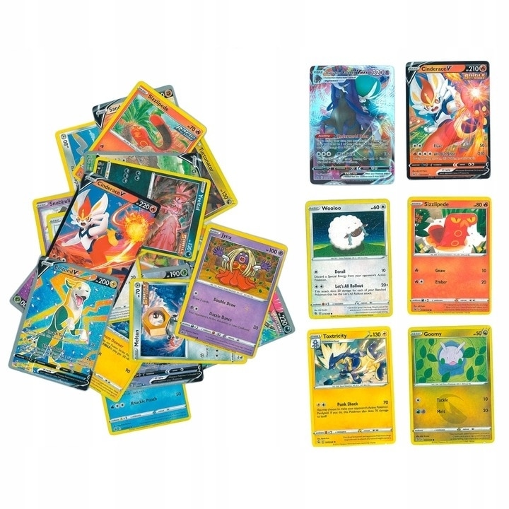 Carti de joc Pokemon, 100 carti, 6 ani+, Multicolor - eMAG.ro