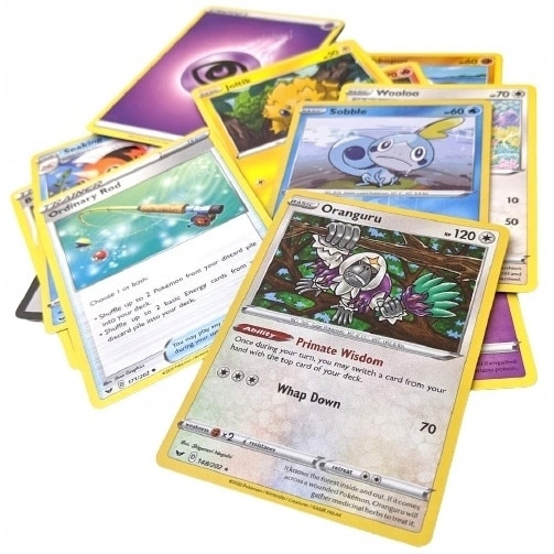Carti de joc Pokemon, 100 carti, 6 ani+, Multicolor - eMAG.ro