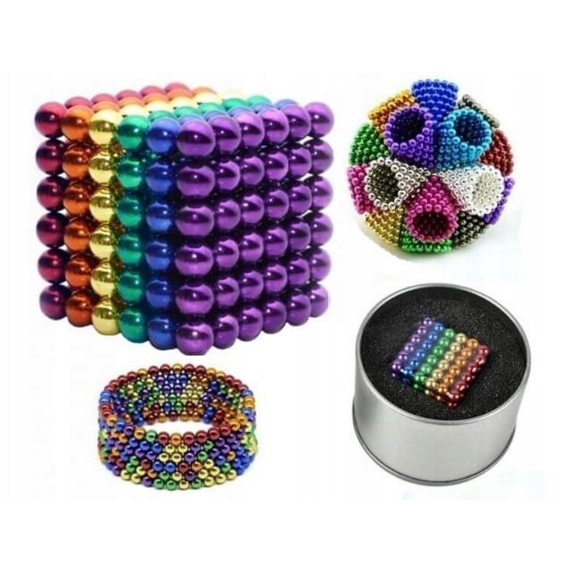 Set 216 bile magnetice Neocube, 3 mm, Multicolor - eMAG.ro