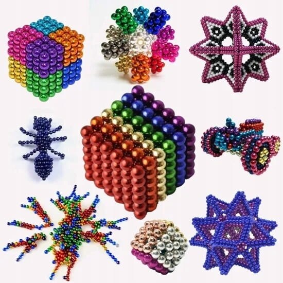 Set 216 bile magnetice Neocube, 3 mm, Multicolor - eMAG.ro