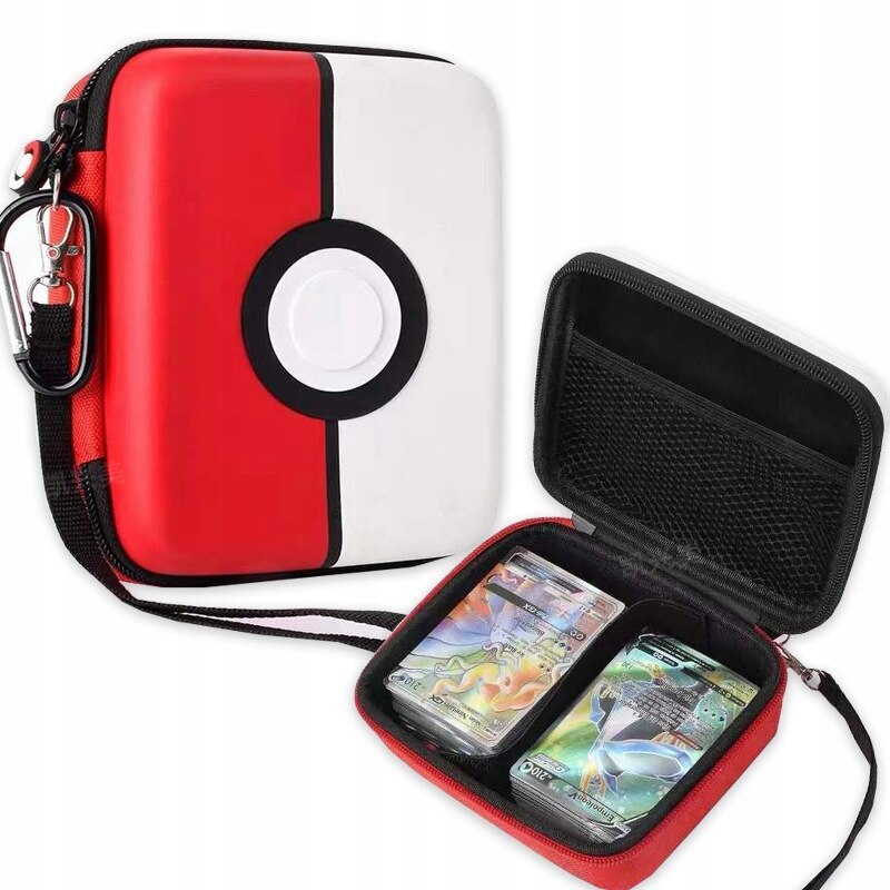 Album carti de joc Pokemon, EVA, Pentru 400 carti, 15 x 13 x 7 cm, Alb ...