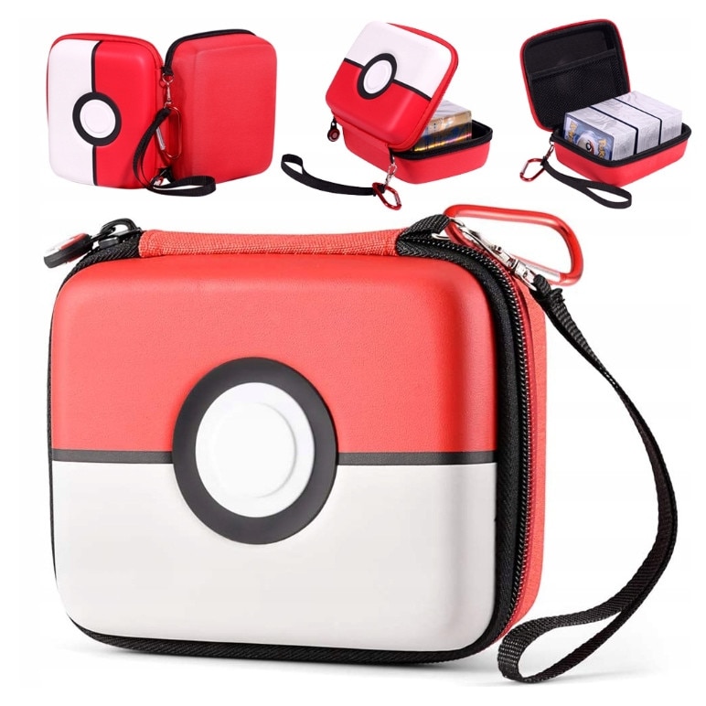 Album carti de joc Pokemon, EVA, Pentru 400 carti, 15 x 13 x 7 cm, Alb ...