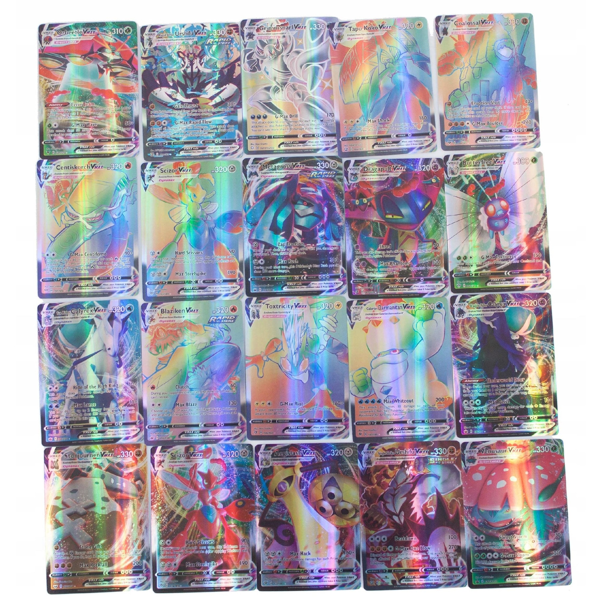 Комплект от 100 колекционерски карти, Pokemon V-Max, +6 години ...