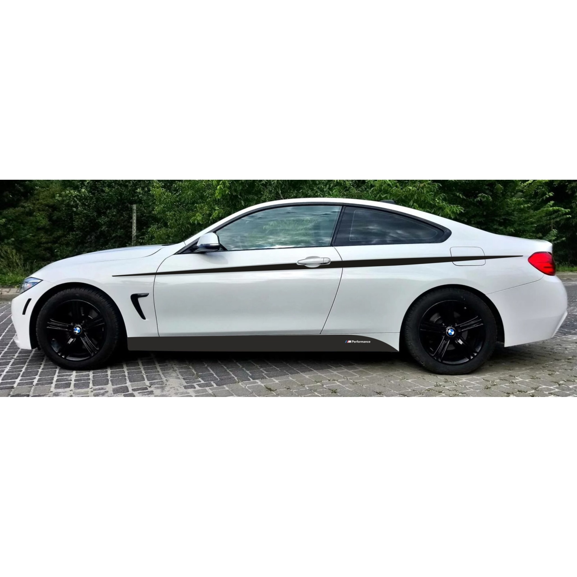 Set autocolante pentru prag si portiere, CarStickers.pl, Pentru BMW F32 ...