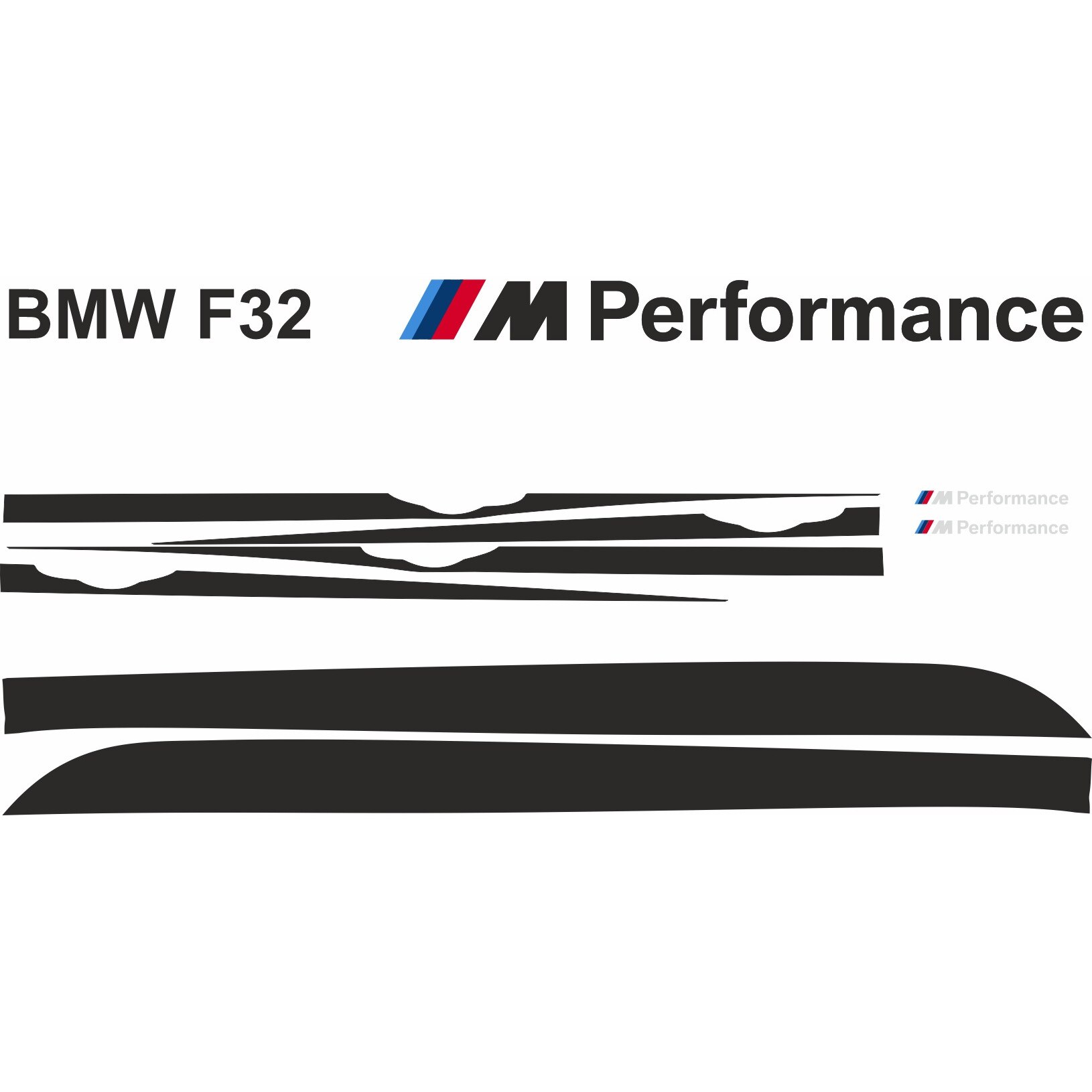 Set autocolante pentru prag si portiere, CarStickers.pl, Pentru BMW F32 ...