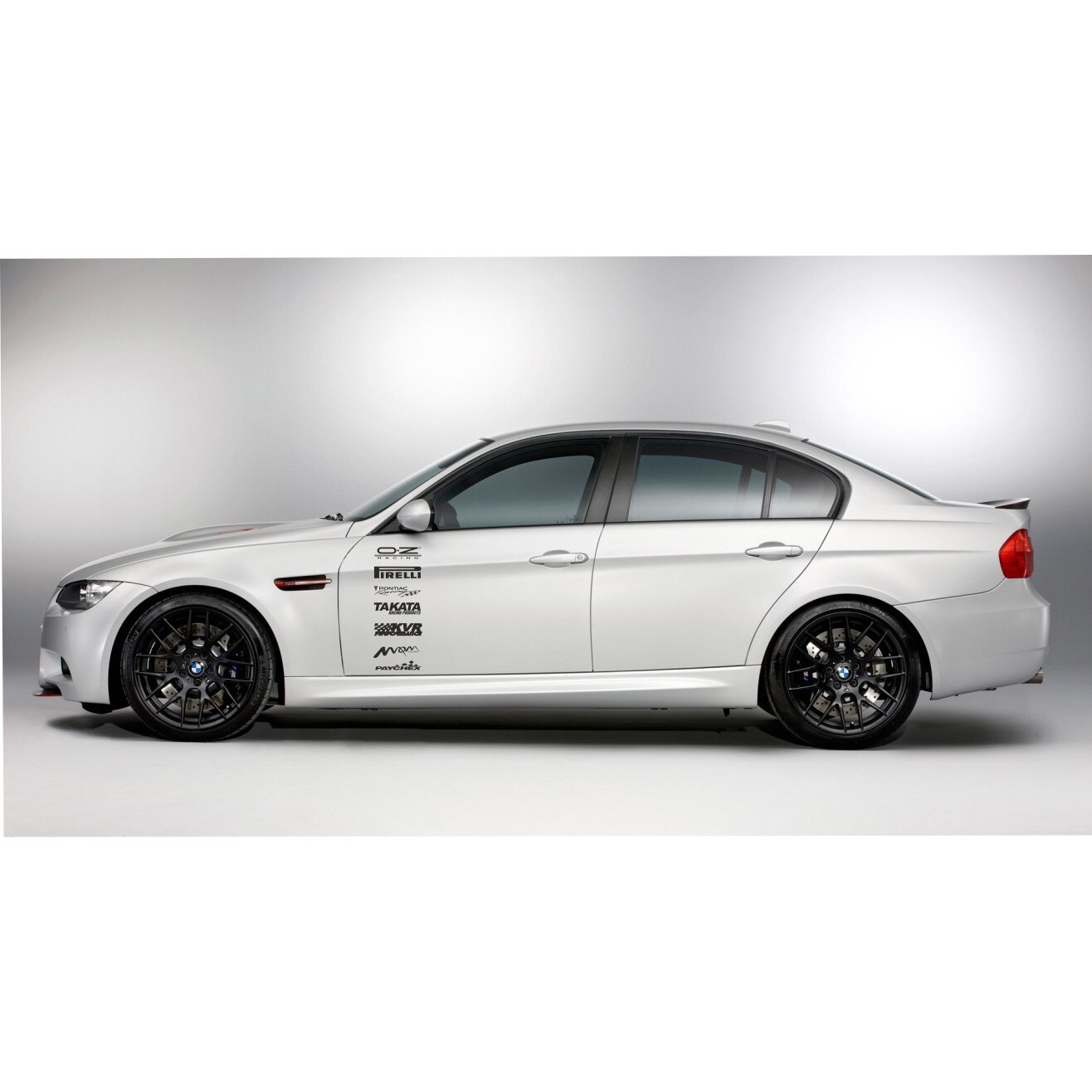 Set autocolante pentru tuning cu logo-uri, CarStickers.pl, Negru lucios ...